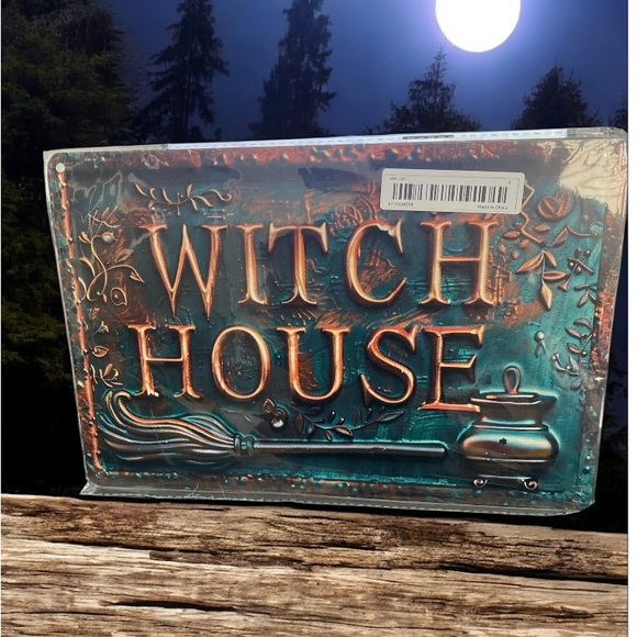 Accents | Witch House Aluminum Sign Nwt | Poshmark